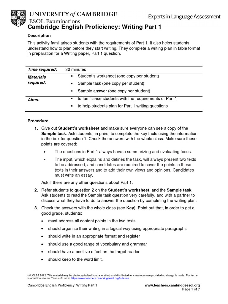 Cpe New Writing Part 1 | PDF | Advertising | Essays