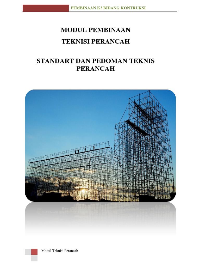 Modul Standart Dan Pedoman Teknisi Perancah | PDF | Griya & Taman