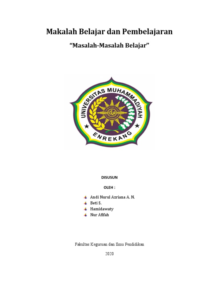 Makalah Masalah-Masalah Belajar | PDF