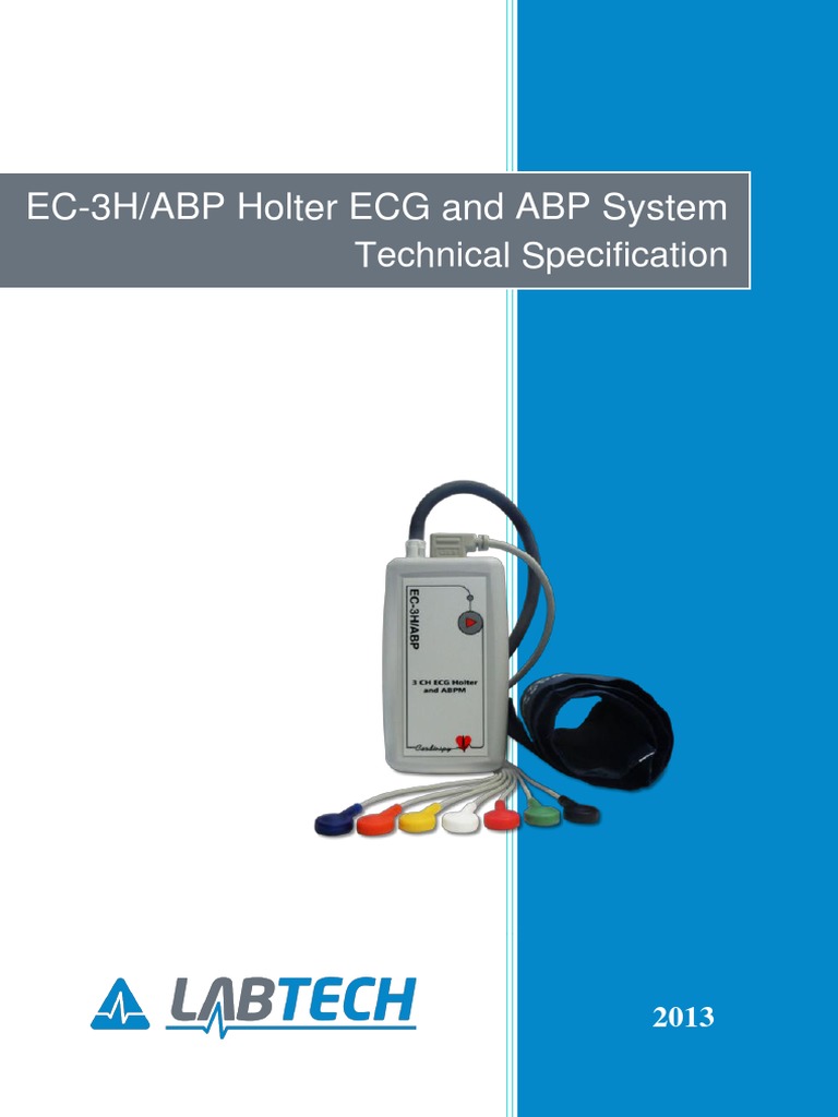 EC-3H/ABP Holter ECG and ABP System: Technical Specification | PDF | Electrocardiography ...