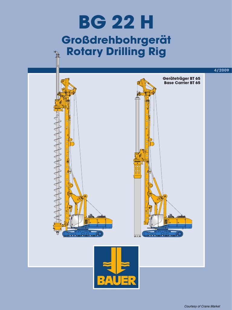 Bauer Drilling Rigs Spec 9b64f4 | PDF