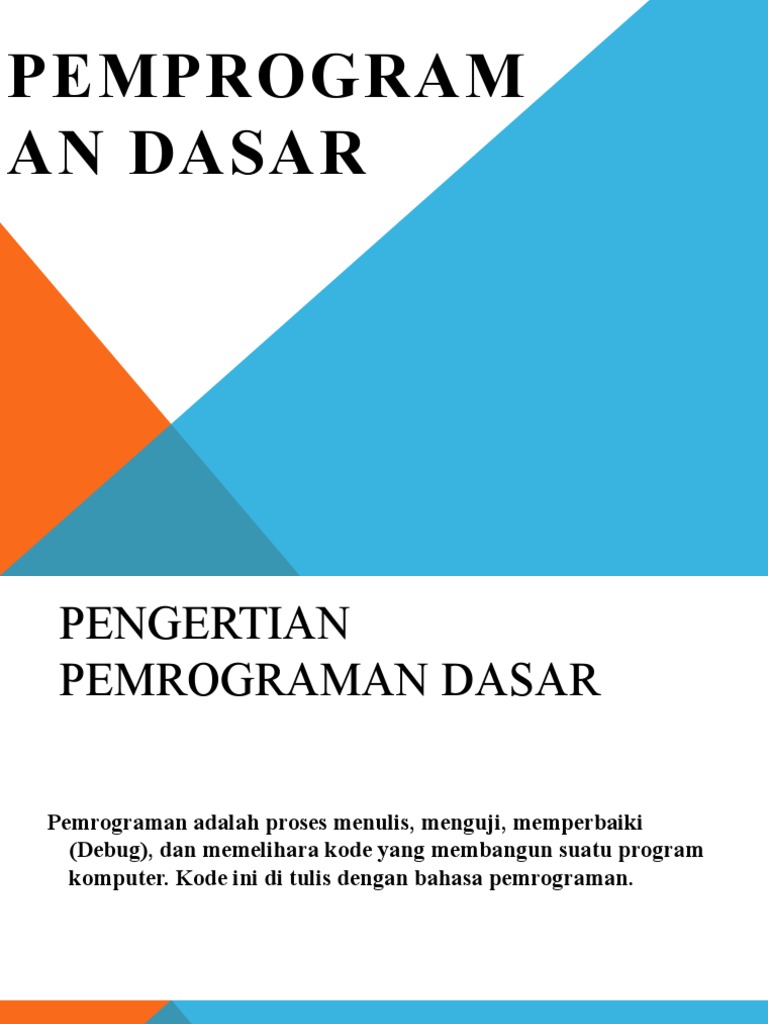 Pemprograman Dasar - Deden Hidayat 10 TKJ A | PDF