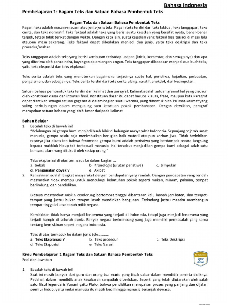 Bagi Bocoran Soal Dan Pembahasan Persiapan Try Out Program Guru Belajar ...