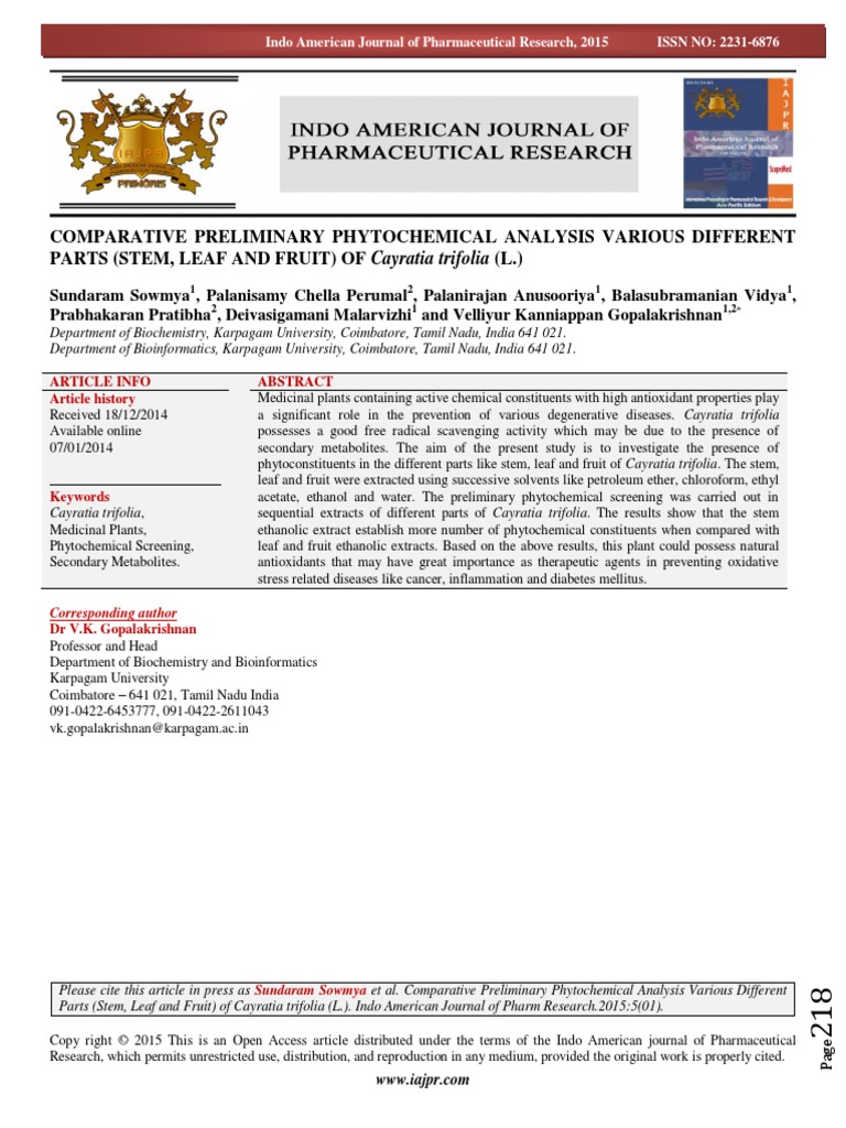 Comparative Preliminary Phytochemical An | PDF | Alkaloid | Flavonoid