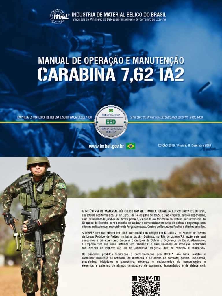 Manual Carabina Imbel 762 IA2 | PDF | Armas de fogo | Armas de projétil