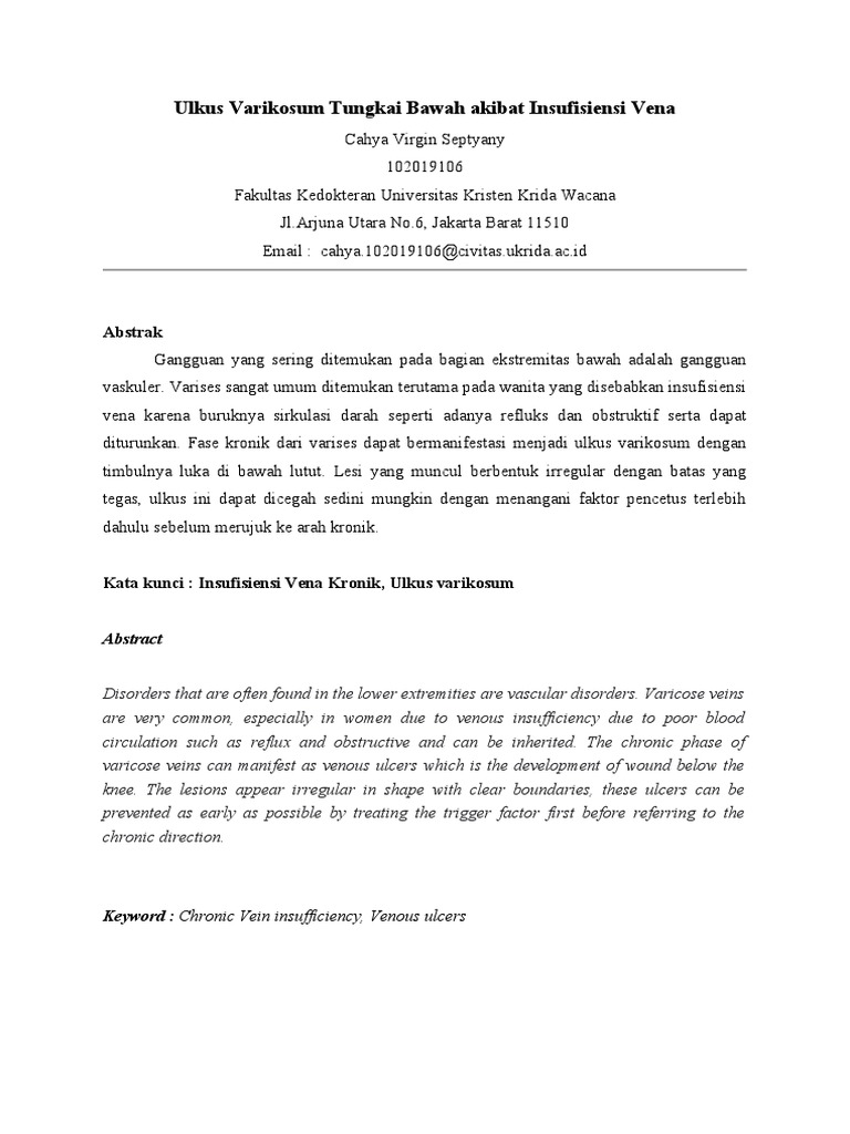 Ulkus Varikosum | PDF