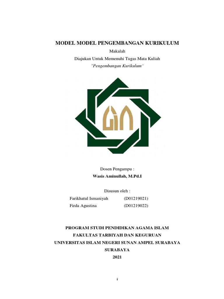 K3 Model Pengembangan Kurikulum | PDF