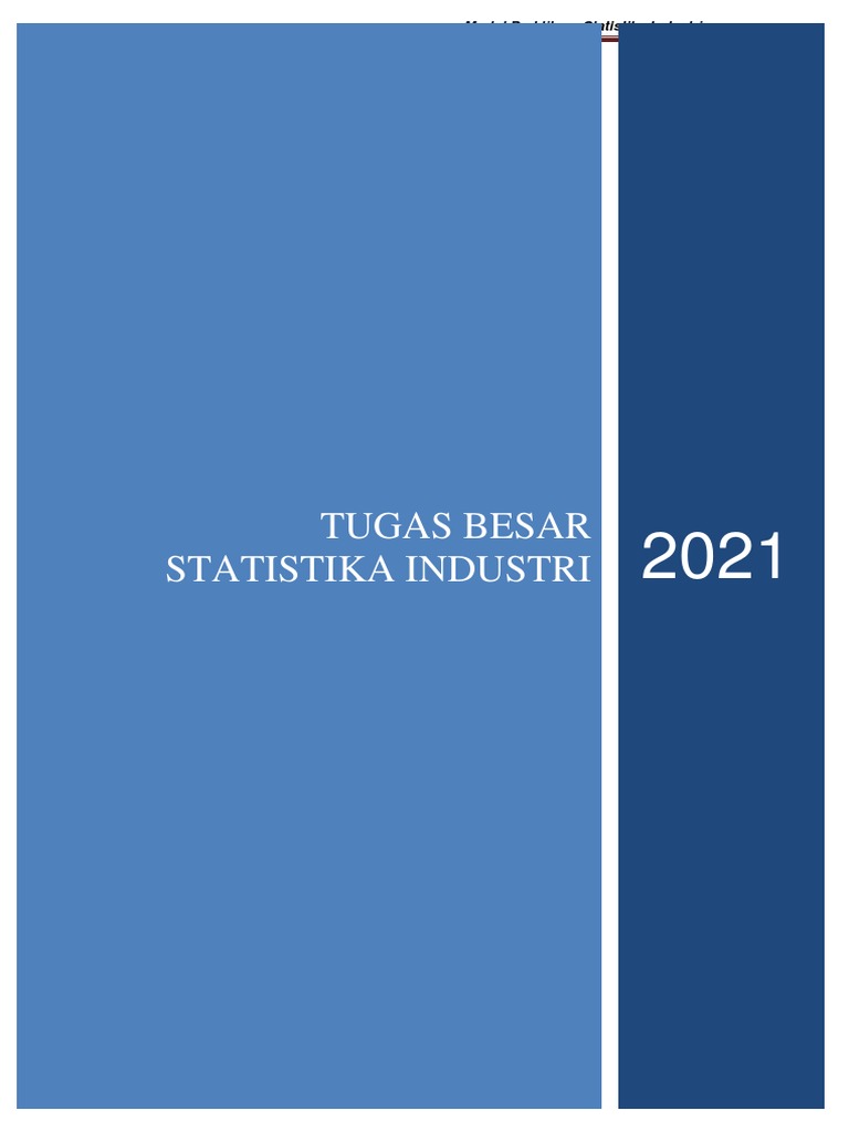 Tubes Statistika Industri Ii | PDF