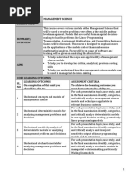 Management Science Syllabus | PDF | Linear Programming | Forecasting