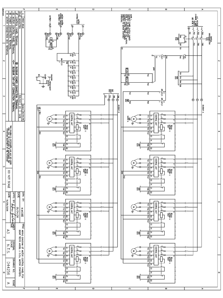 Motor Control Drawing Model | PDF