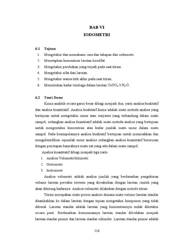 Bab Vi Iodometri | PDF