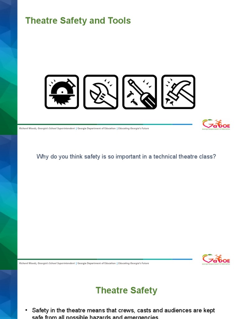 Safety Protocols and Equipment in Technical Theatre | PDF | Screw ...