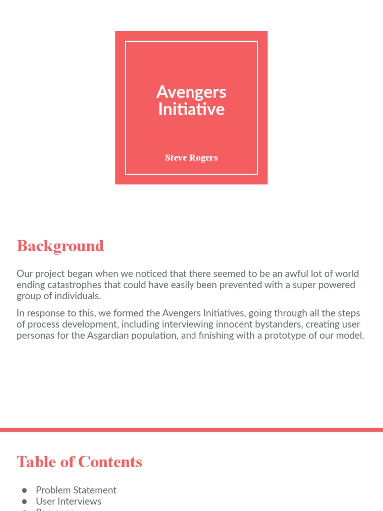 Avengers Initiative | PDF