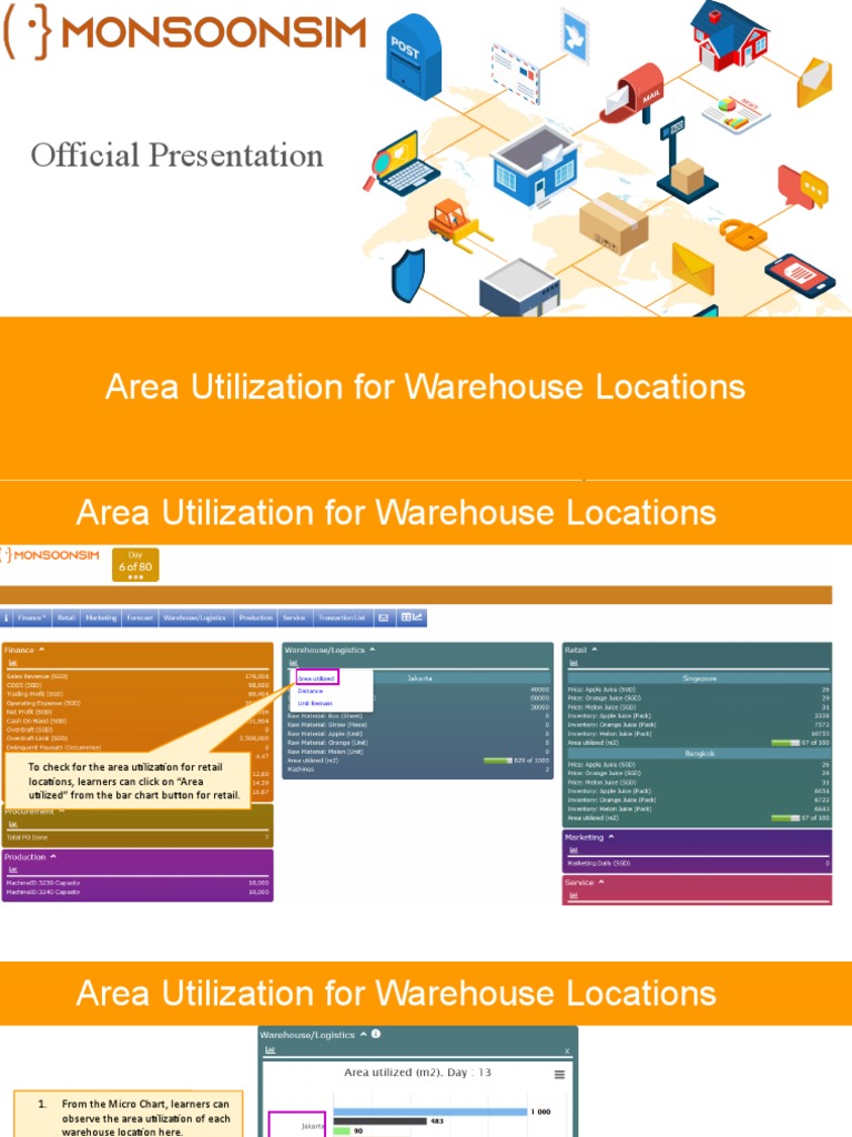 Area Utilization For Warehouse Locations | PDF | Computing | Business
