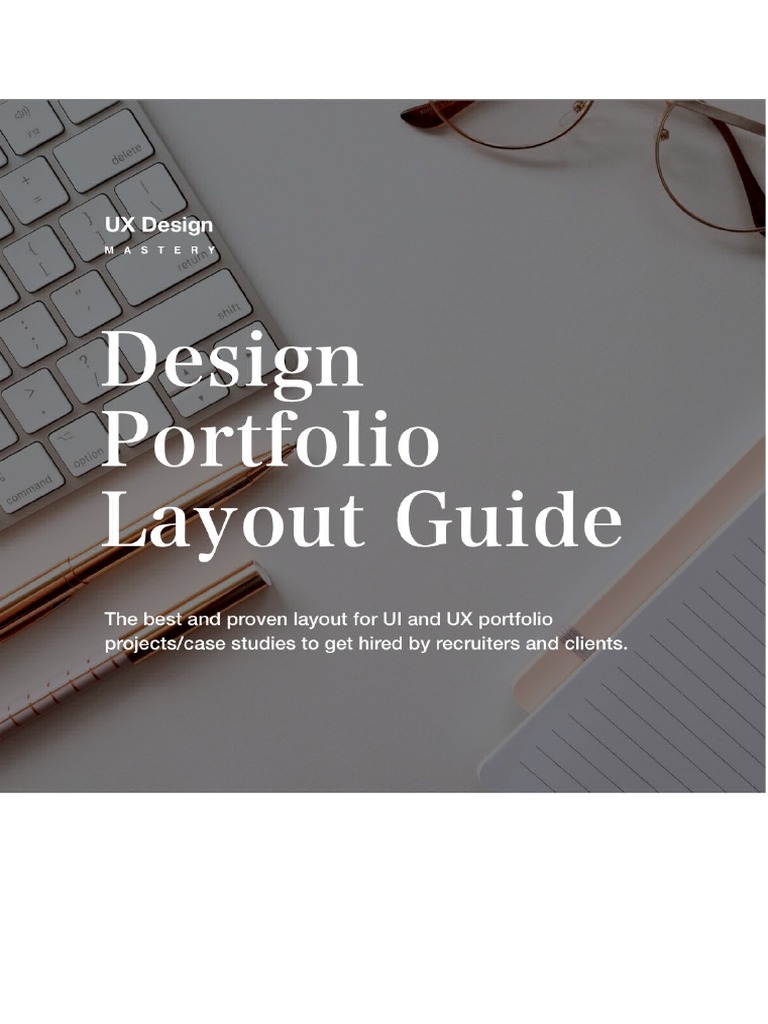 Design Portfolio Layout Guide | PDF | Mobile App | Usability
