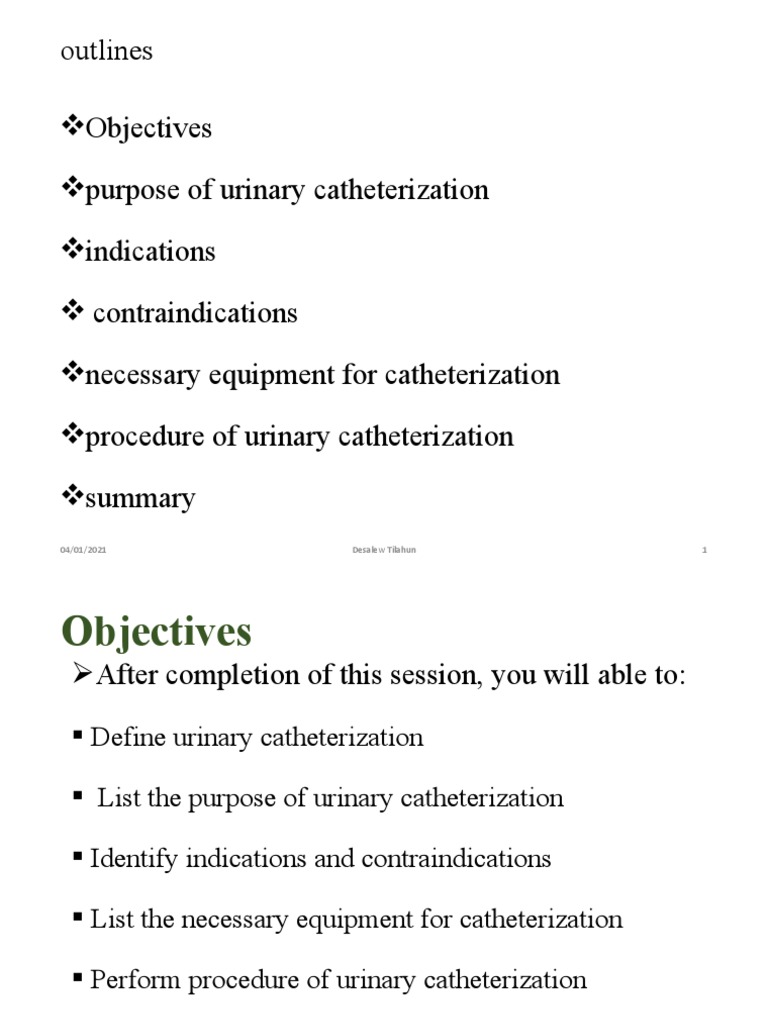 Edited Urinary Catheterization PPT For Ho | PDF | Catheter | Urology