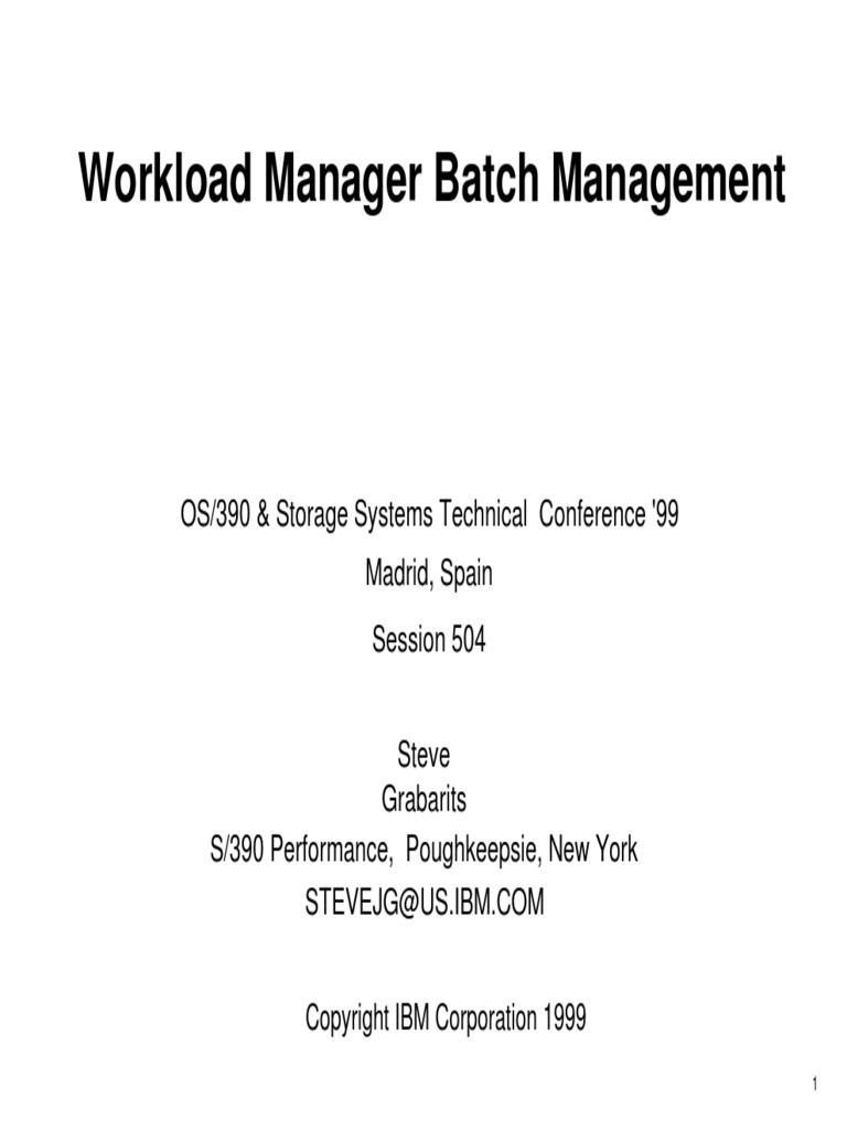 WLM Batch Management | PDF | Scheduling (Computing) | Concurrent Computing