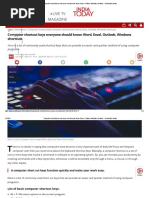 Computer Shortcut Keys List (A To Z) | PDF | Keyboard Shortcut ...