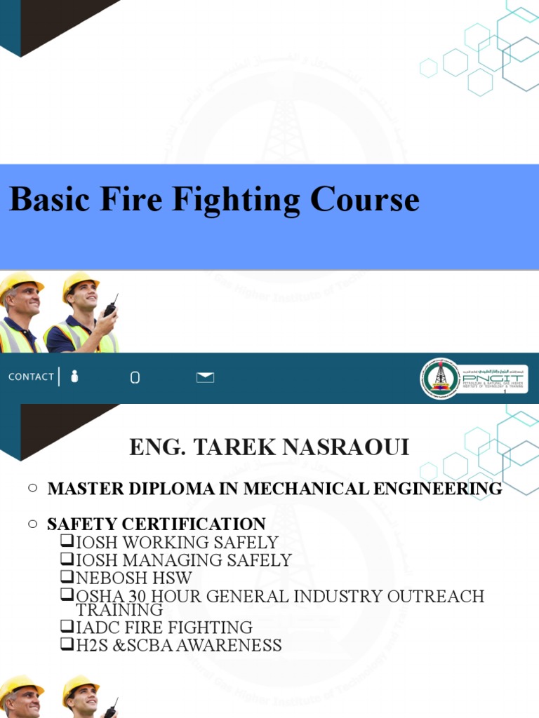 Basic Fire Fighting Training, IADC, DIT - Final 2 | PDF | Fires ...