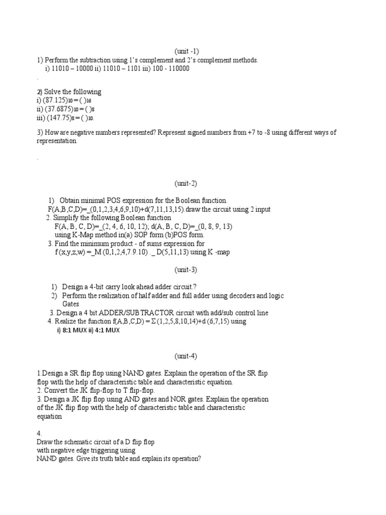 DCLD Important Questions | PDF