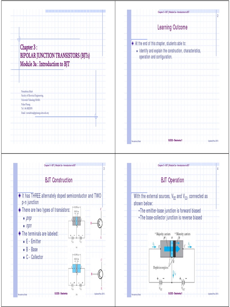 Module 3a - Intro To BJT (Compatibility Mode) - 4 | PDF | Bipolar ...