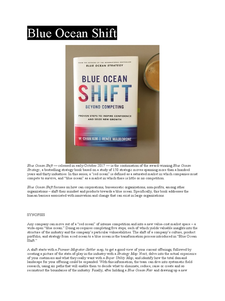 SUMMARY - Blue Ocean Shift | PDF | Disruptive Innovation | Innovation