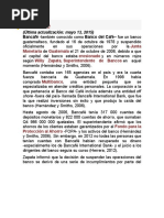 Quiebra y análisis de Bancafé en Guatemala | PDF | Bancos | Guatemala