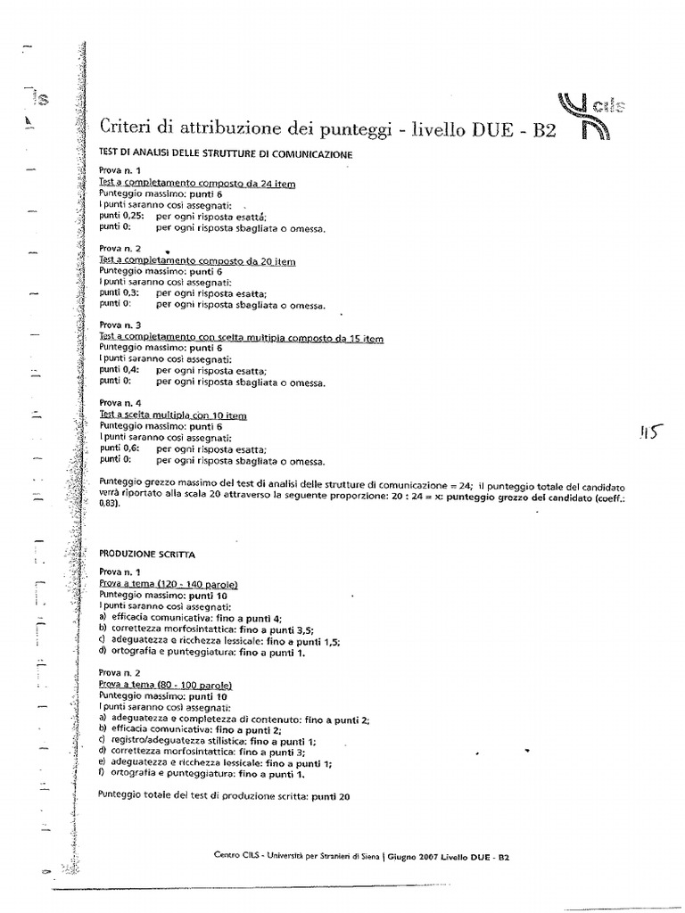 Quaderni CILS B2 Part 2 | PDF