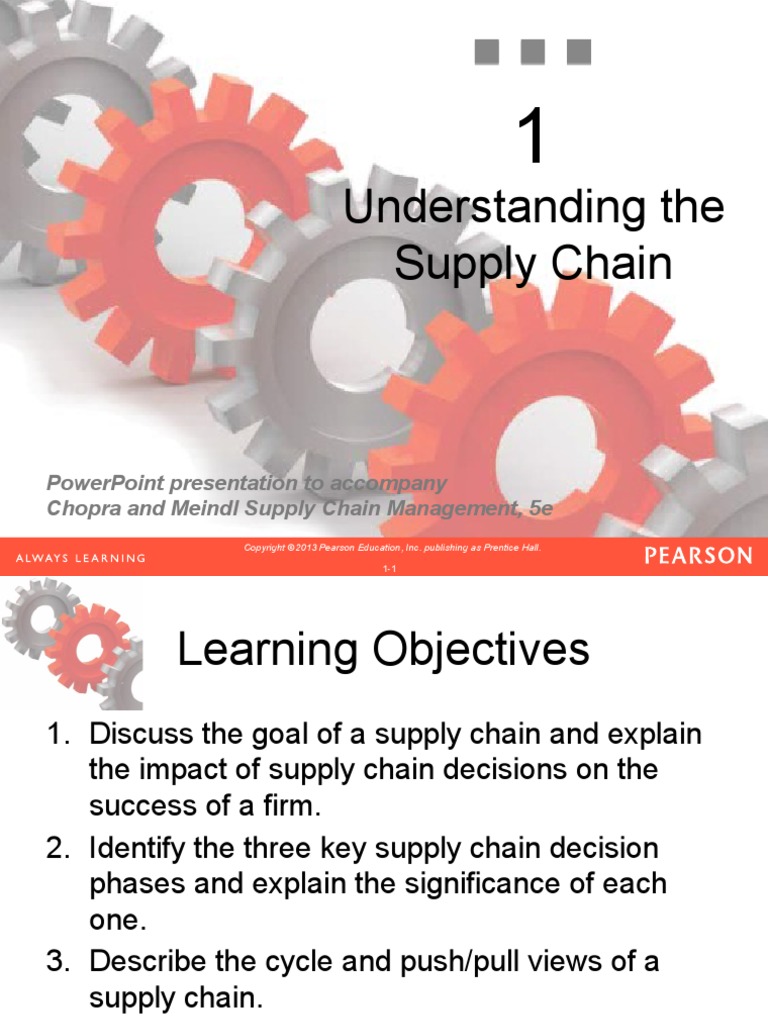 Understanding The Supply Chain: Powerpoint Presentation To Accompany ...