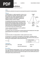 Simple Pendulum Lab Report | PDF | Pendulum | Physics