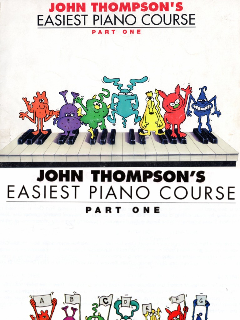 John Thompson - Easiest Piano Course Part 1 | PDF