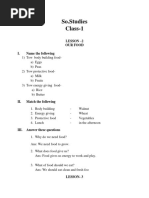 Class 1 Science Workbook 1 | PDF | Foods | Habitat