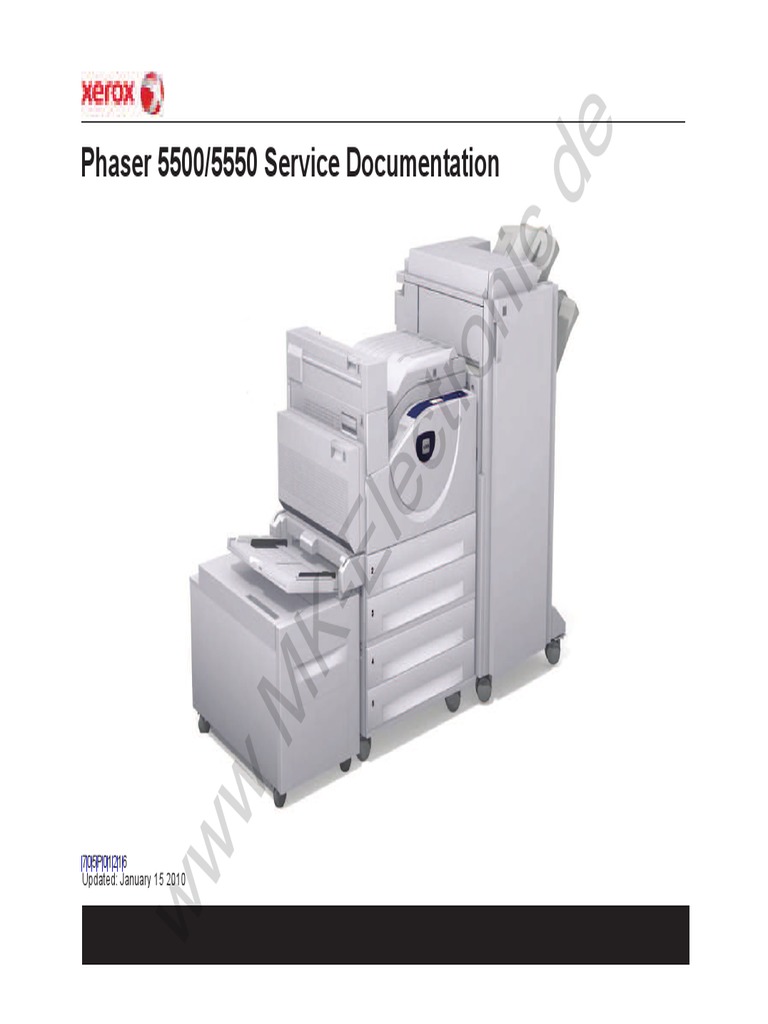 Phaser 5500/5550 Service Documentation: 705P01216 Updated: January 15 ...