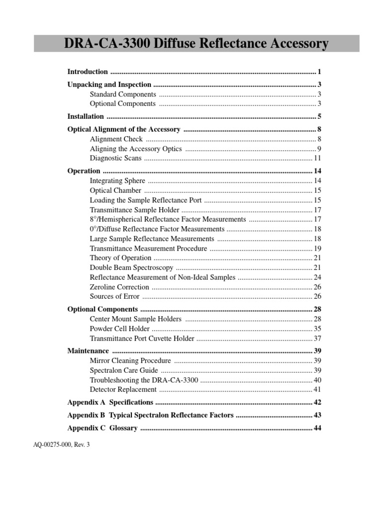 DRA 30 AQ-00275-000Rev3DRA-CA-33001 External DRA Cary 100 300 | PDF ...