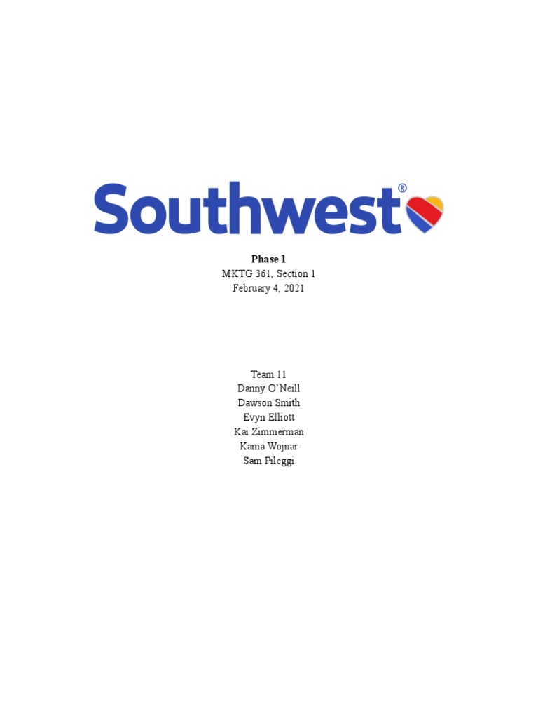 Southwest Airlines | PDF | Airlines | Low Cost Carrier