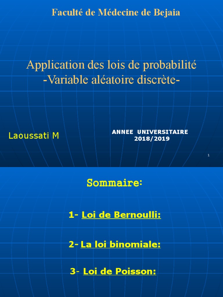 Loi Binomiale-Loi Poisson | PDF | Loi de probabilité | Probabilité