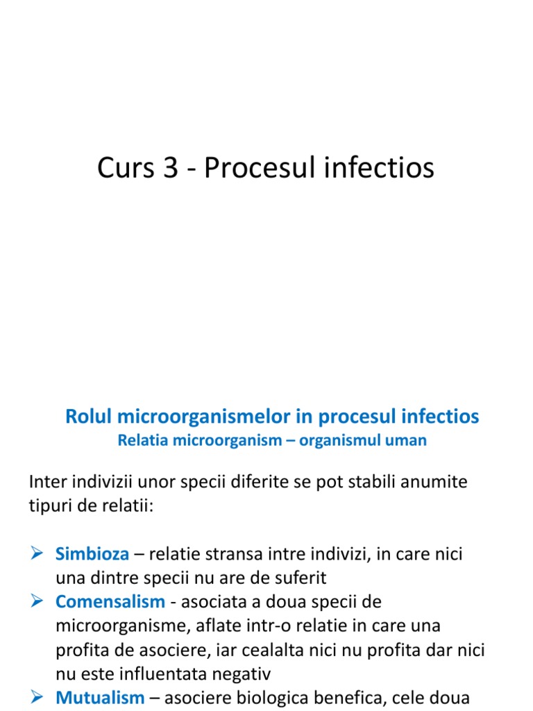 Curs 3-Procesul Infectios | PDF
