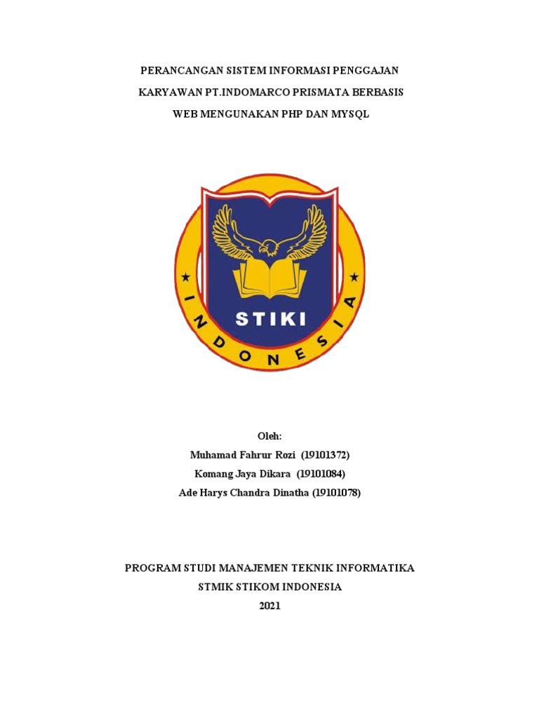 Perancangan Sistem Informasi Penggajian | PDF