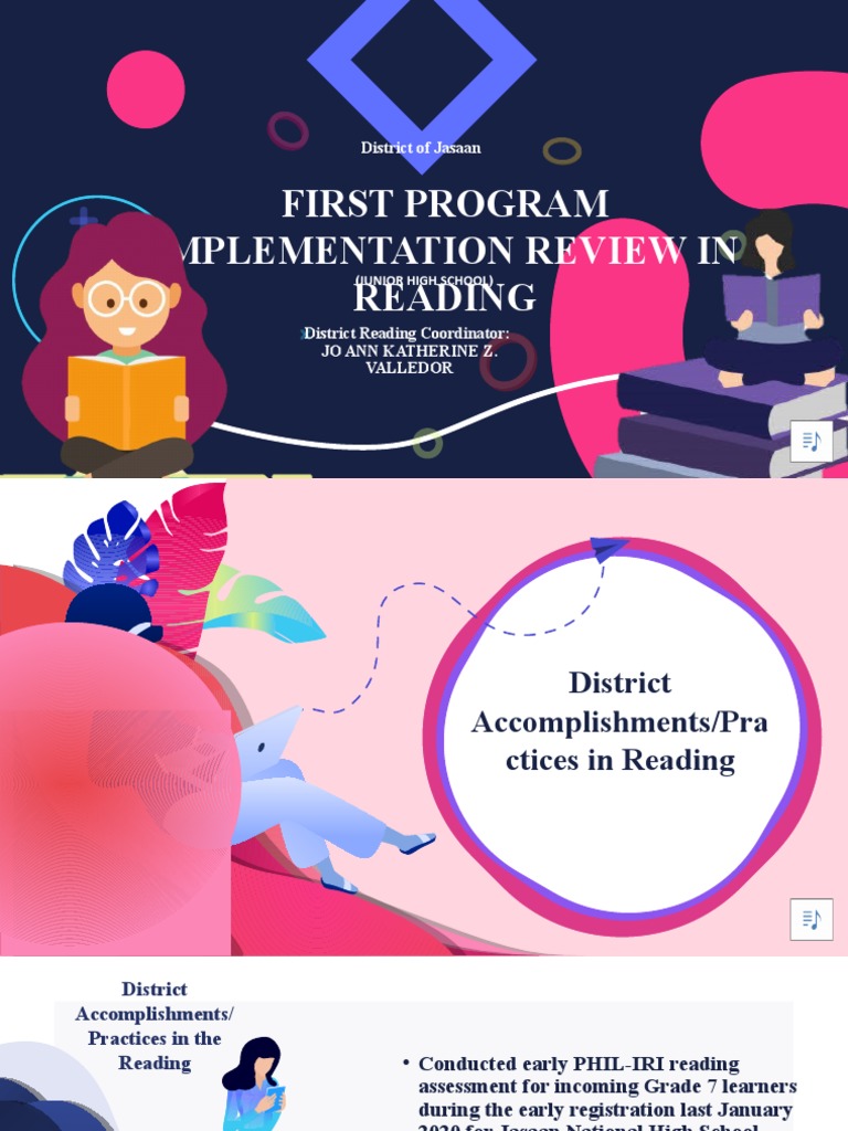 First Program Implementation Review in Reading: District of Jasaan ...