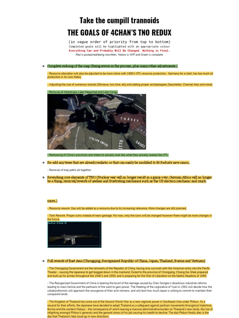 TNO Redux: Germany and East Asia Rework | PDF | Nazi Germany | Unrest