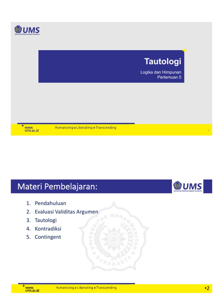 05 Tautologi | PDF
