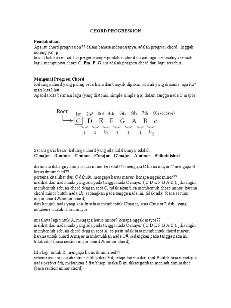 Understanding Chord Progressions | PDF