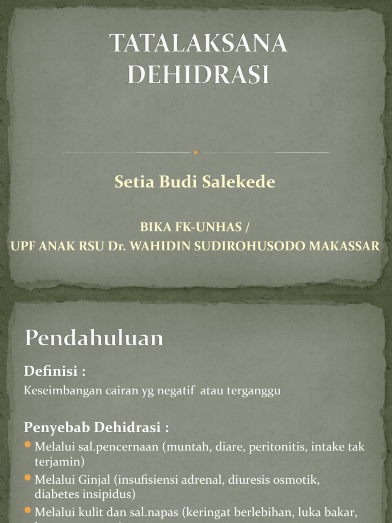 Dehidrasi Pada Anak | PDF
