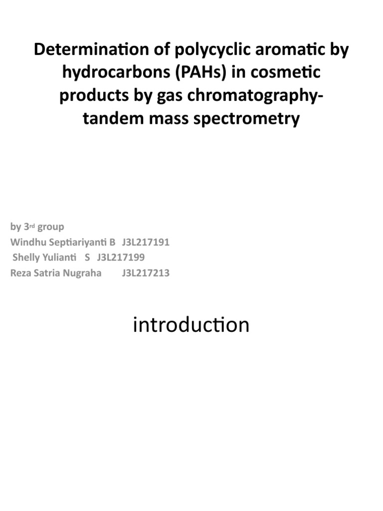 Determination of Polycyclic Aromatic by Hydrocarbons (PAHs | PDF