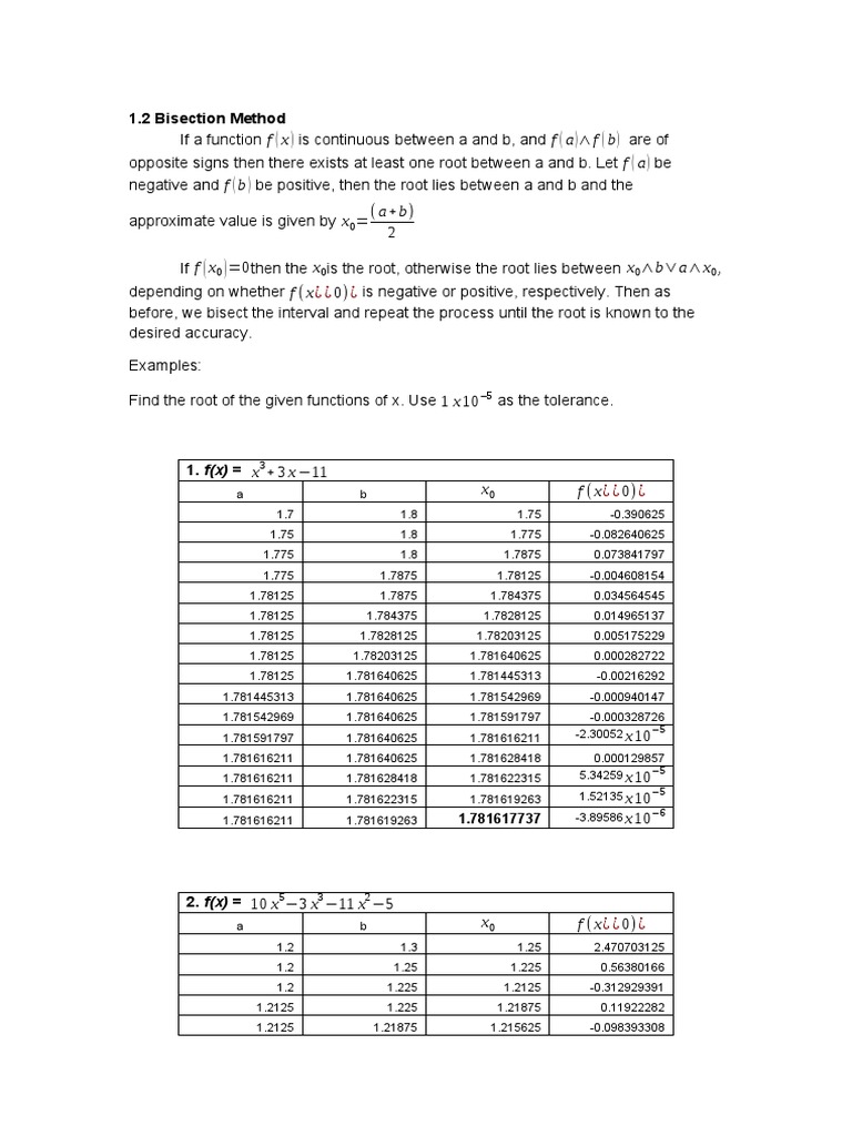 F (X) F (A) F (B) F (A) F (B) X A+b) : 1.2 Bisection Method | PDF ... F (X) F (A) F (B) F (A) F (B) X A+b) : 1.2 Bisection Method | PDF ...