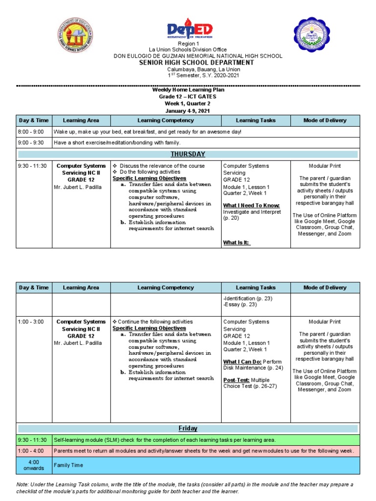 2ND Quarter CSS 12 Week 1-2 | PDF | Educational Technology | Learning