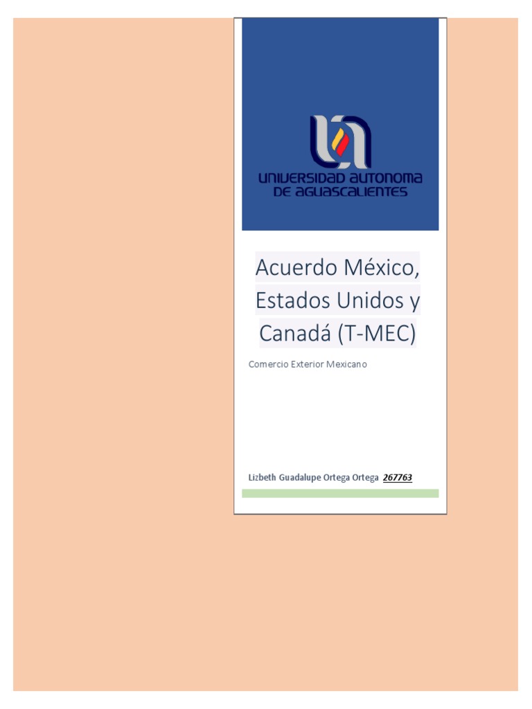 T-MEC: Impacto y Beneficios para México | PDF | Tratado de Libre Comercio Norteamericano | Política