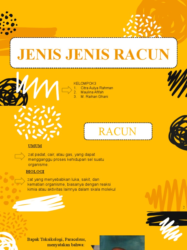 Kel 3 Jenis Jenis Racun | PDF