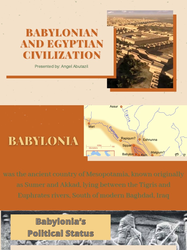 Babylonian&egyptian Civilization | PDF | Babylonia | Babylon