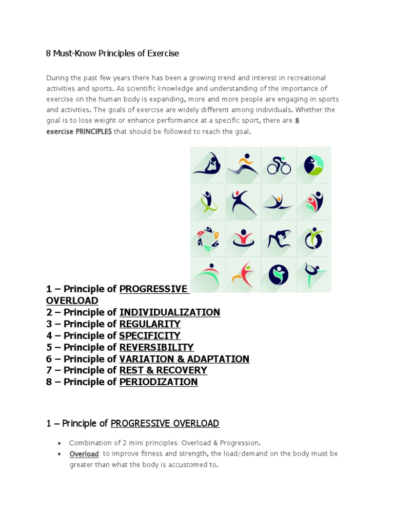 Week 4 - Principles of Execise | PDF | High Intensity Interval Training ...